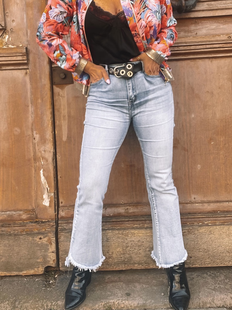 Jean Flare Patte d'Eléphant - Tendance Femme| SAORI boutique